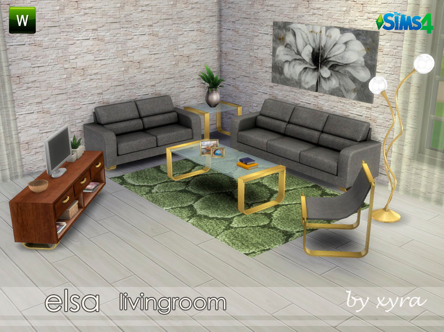 The Sims Resource - Elsa set living room