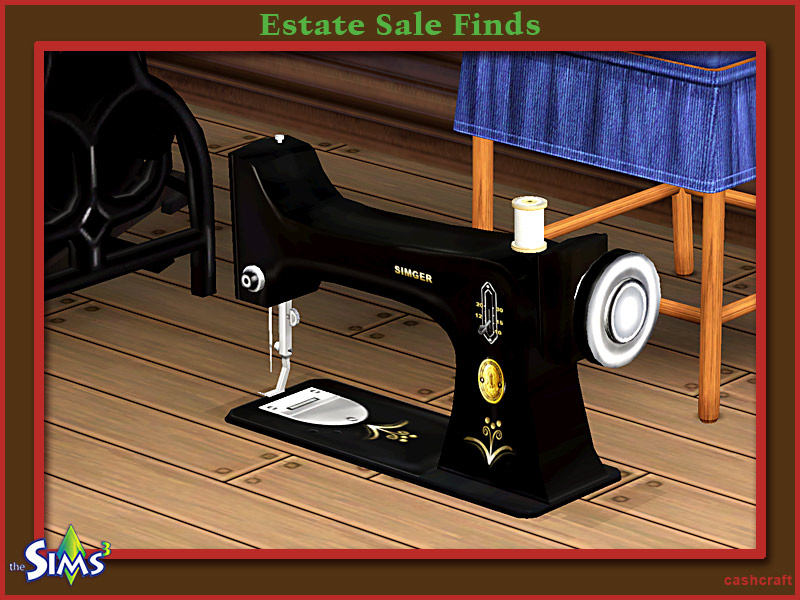 The Sims Resource | Estate Sale Finds Simger Sewing Machine
