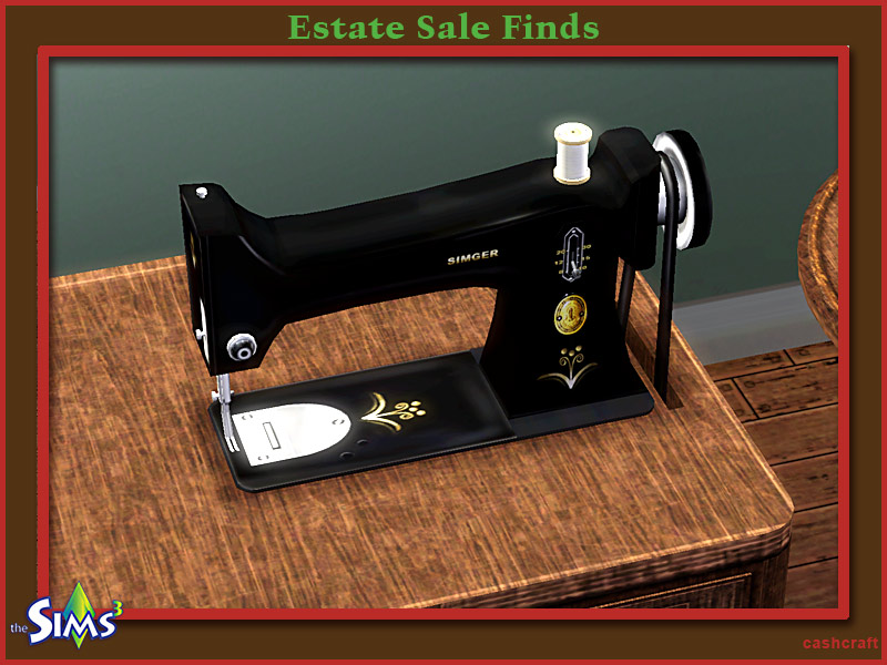 The Sims Resource | Estate Sale Finds Simger Sewing Machine