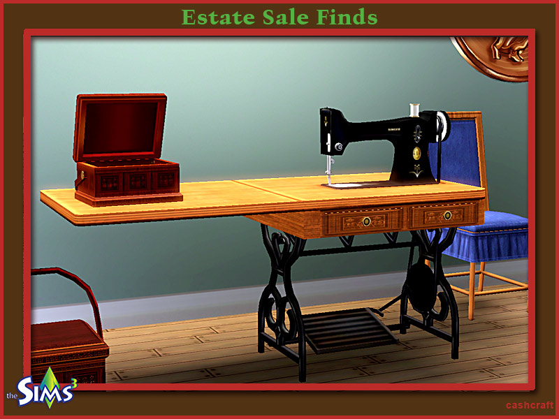 The Sims Resource | Estate Sale Finds Simger Sewing Machine
