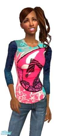 The Sims Resource - Designer top - Individual Item