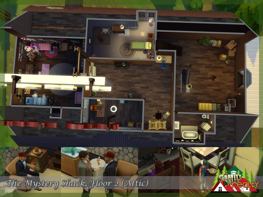 The Sims Resource | The Mystery Shack (No CC)