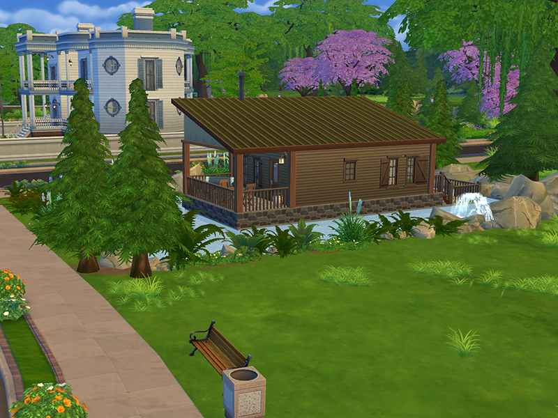 The Sims Resource | Solo Cottage - On the pond