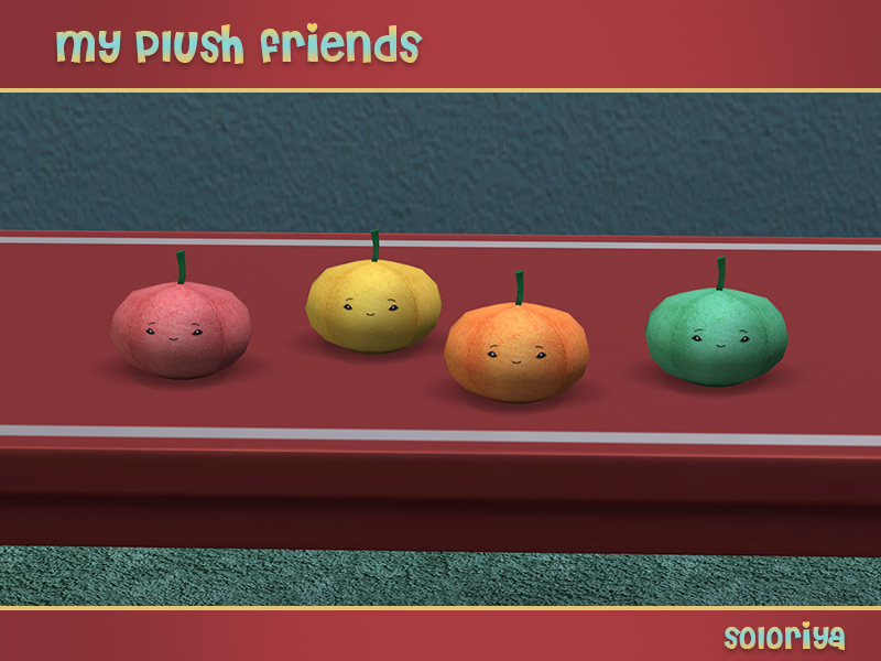 The Sims Resource | My Plush Friends Tomato, Decorative Toy