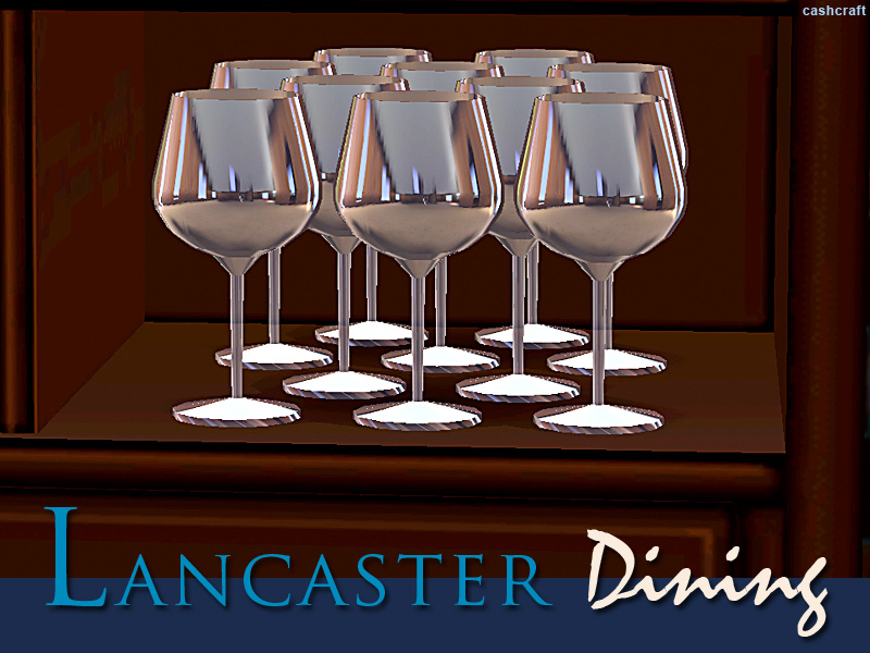 The Sims Resource | Lancaster Dining Wine Glasses
