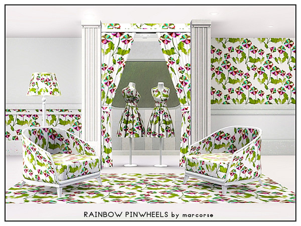 The Sims Resource | Rainbow Pinwhels_marcorse