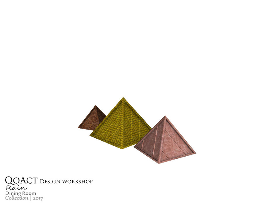 The Sims Resource | Rain Decor Pyramids