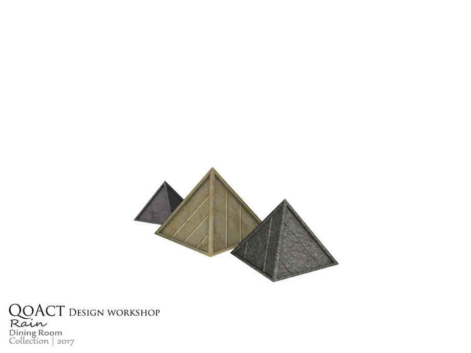 The Sims Resource | Rain Decor Pyramids