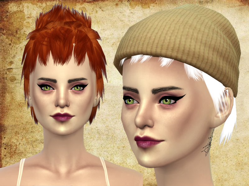 Sims 4 spiky hair female cc - intelligencekja