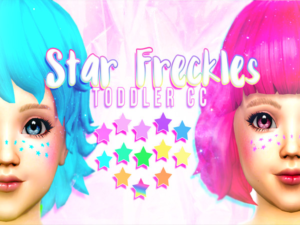 The Sims Resource | Toddler: Star Freckle Face Paint