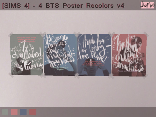 The Sims Resource | BTS posters (save me, wings) v4