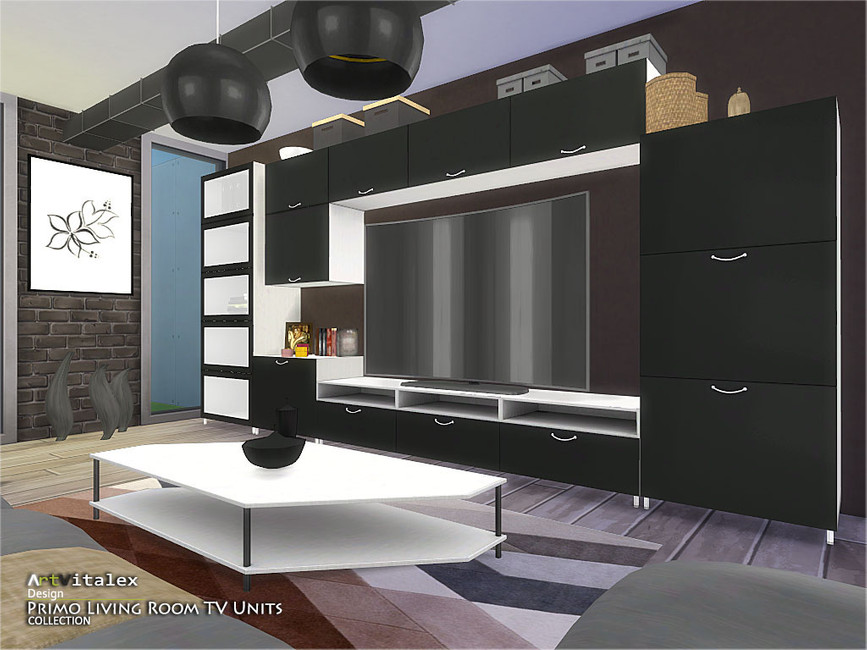 The Sims Resource - Primo Living Room TV Units