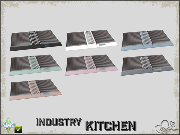 The Sims Resource | Kitchen Industry Cooktop Deco v2