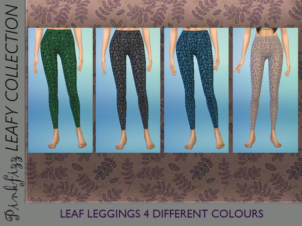 The Sims Resource | Pinkfizz Leaf Leggings/Trousers