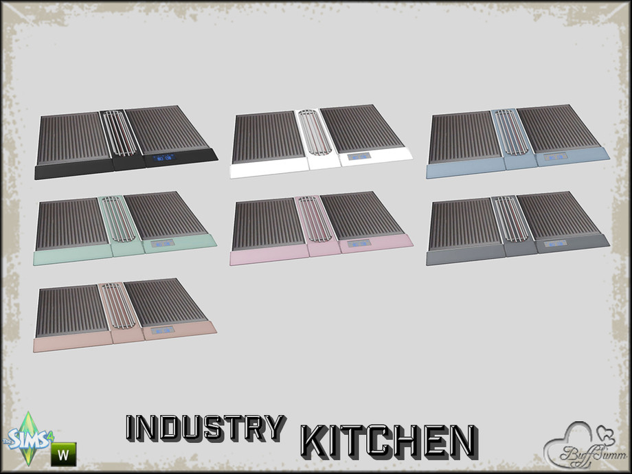 The Sims Resource | Kitchen Industry Cooktop Deco v2