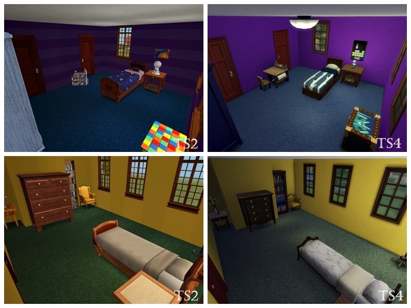 The Sims Resource | TS2 to TS4 Goth's family house NO CC