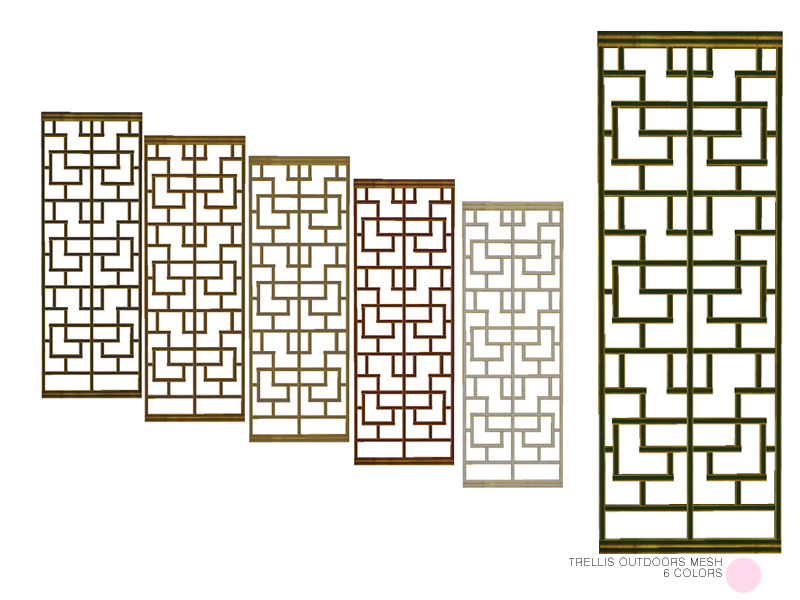 The Sims Resource | Trellis Outdoors Mesh