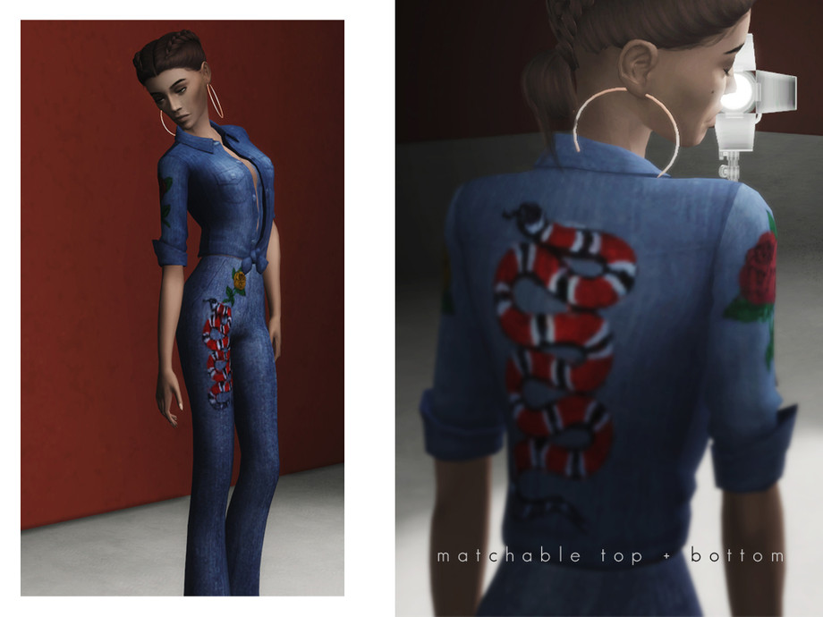 The Sims Resource | BLUE MONDAY jacket accessory - mesh needed
