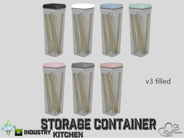 The Sims Resource | Kitchen Storage Container v3 filled