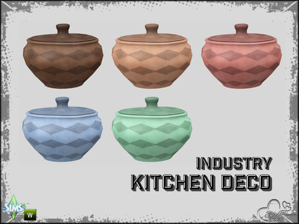 The Sims Resource | Kitchen Industry Deco Pt.2 Clay Pot v1