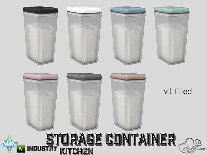 The Sims Resource - Kitchen Storage Container v1 filled