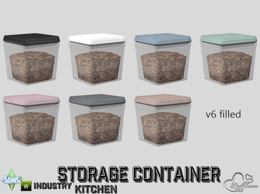 The Sims Resource - Kitchen Storage Container v6 filled