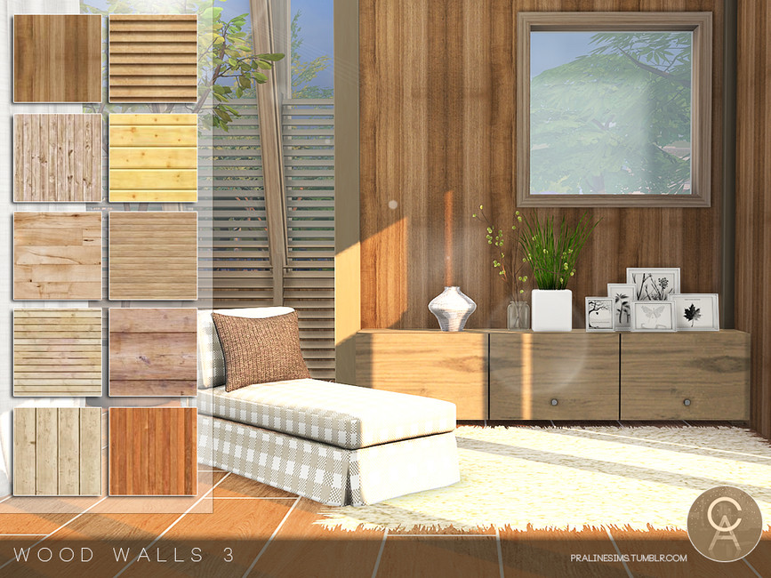 The Sims Resource - Wood Walls 3