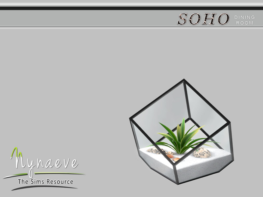 The Sims Resource - Agave Plant Terrarium
