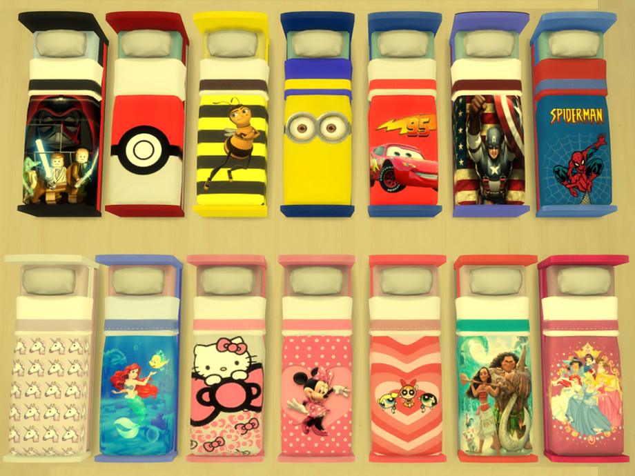 The Sims Resource | Childrens bed recolor