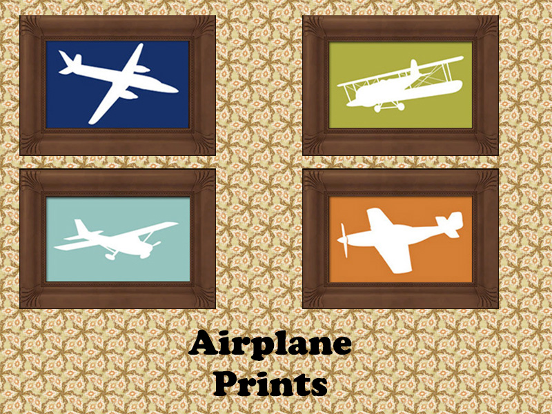 The Sims Resource | Airplane Prints