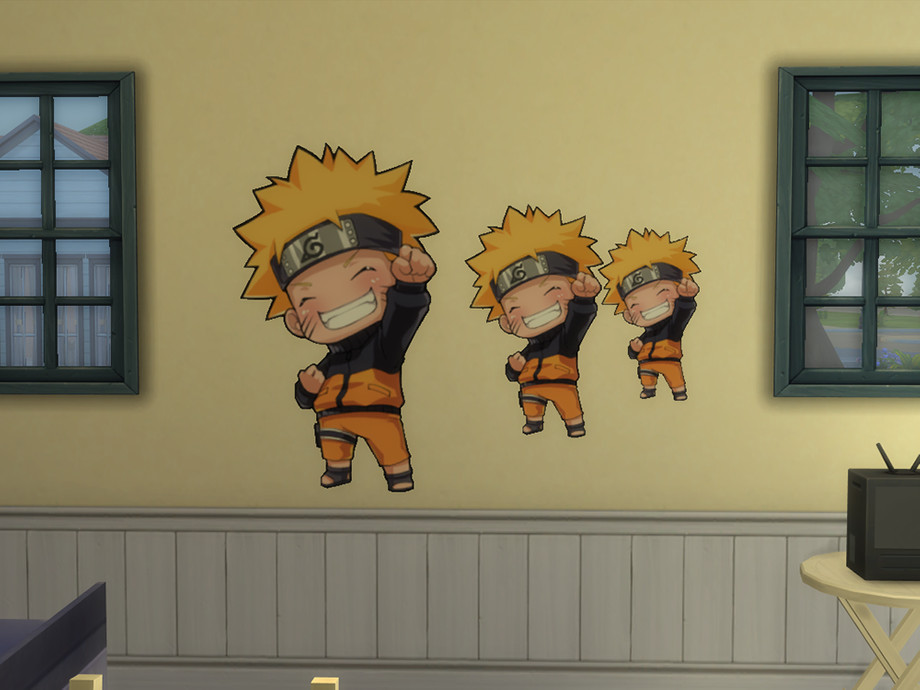 The Sims Resource | Naruto Chibi wallsticker