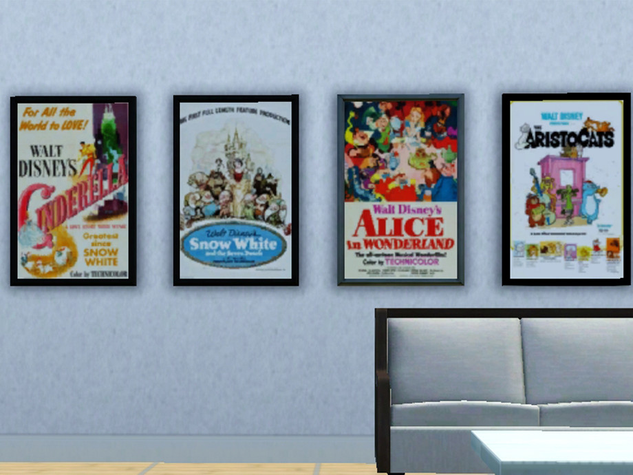 The Sims Resource | DISNEY POSTERS Pack 1