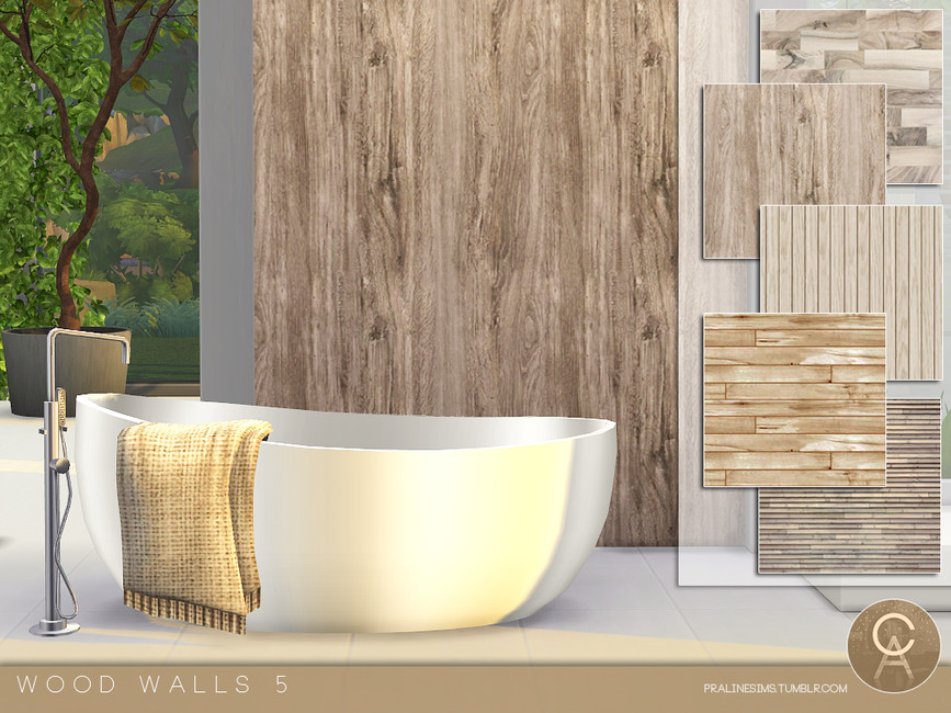 The Sims Resource - Wood Walls 5