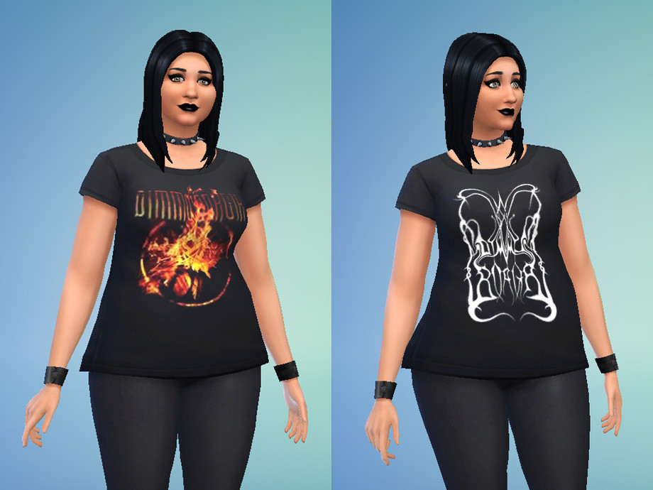 The Sims Resource | Dimmu Borgir T-shirts for Females