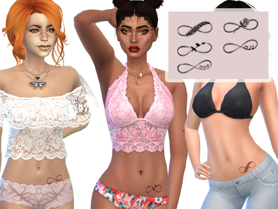 The Sims Resource | Infinity hip tattoo