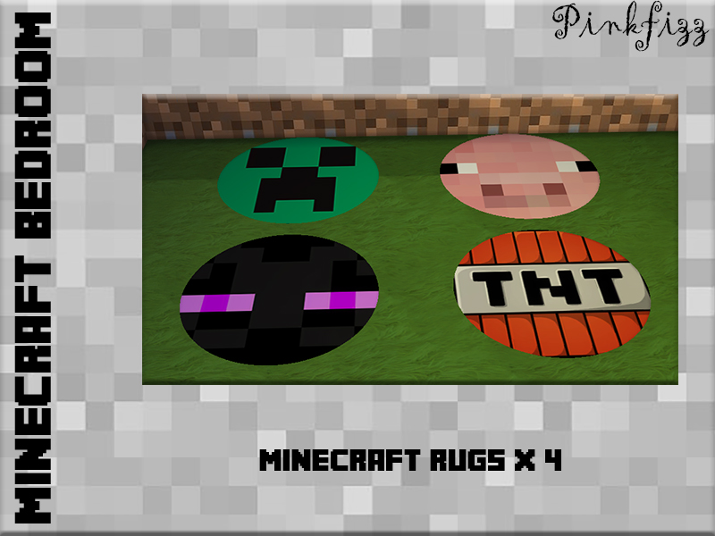 The Sims Resource | Pinkfizz MInecraft Rugs