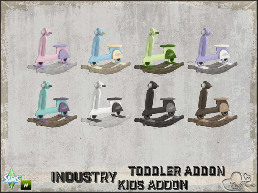 The Sims Resource - Industry Toddler and Kids Rooking Scooter