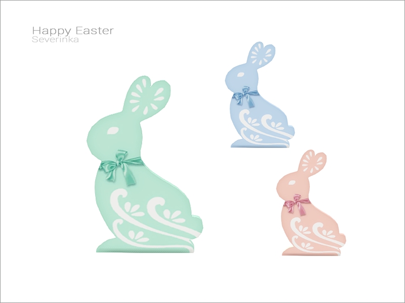 The Sims Resource | [Happy Easter] - rabbit 01 light colors