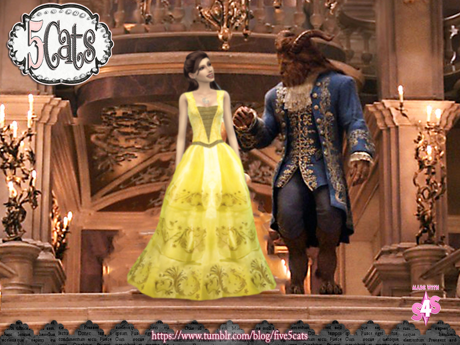 The Sims Resource | 2017 Belle Ball Gown