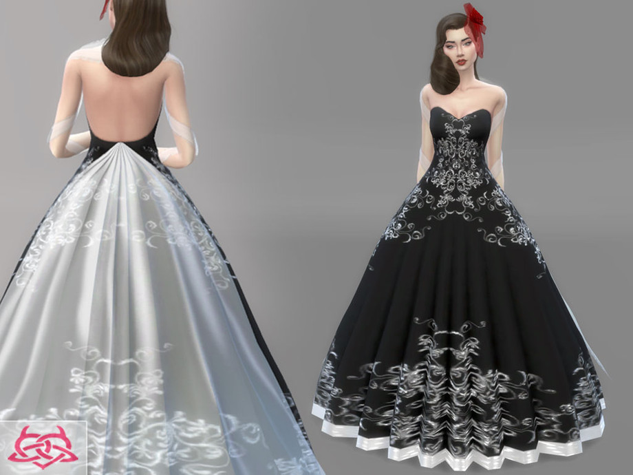 The Sims Resource | Wedding Dress 1(original mesh)