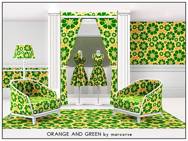 The Sims Resource | Orange and Green_marcorse