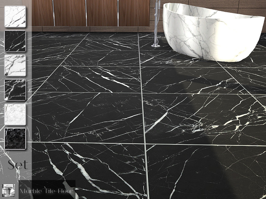 The Sims Resource - Marble Tile Floor Set