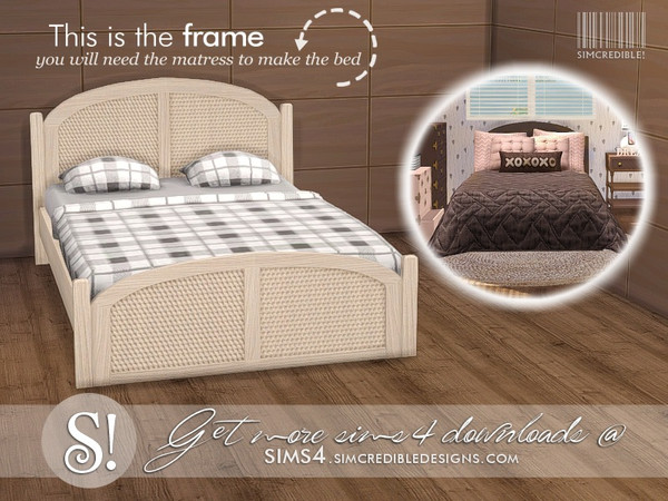 The Sims Resource - Jules bed frame
