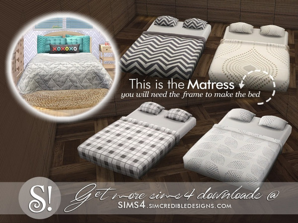 The Sims Resource - Jules bed mattress