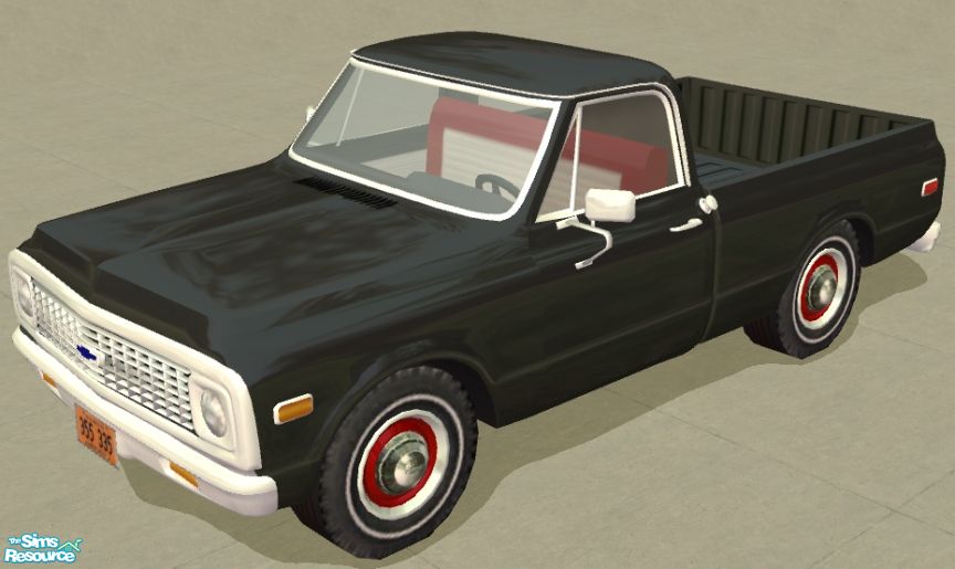 The Sims Resource | 70's Pickup - Black Recolor