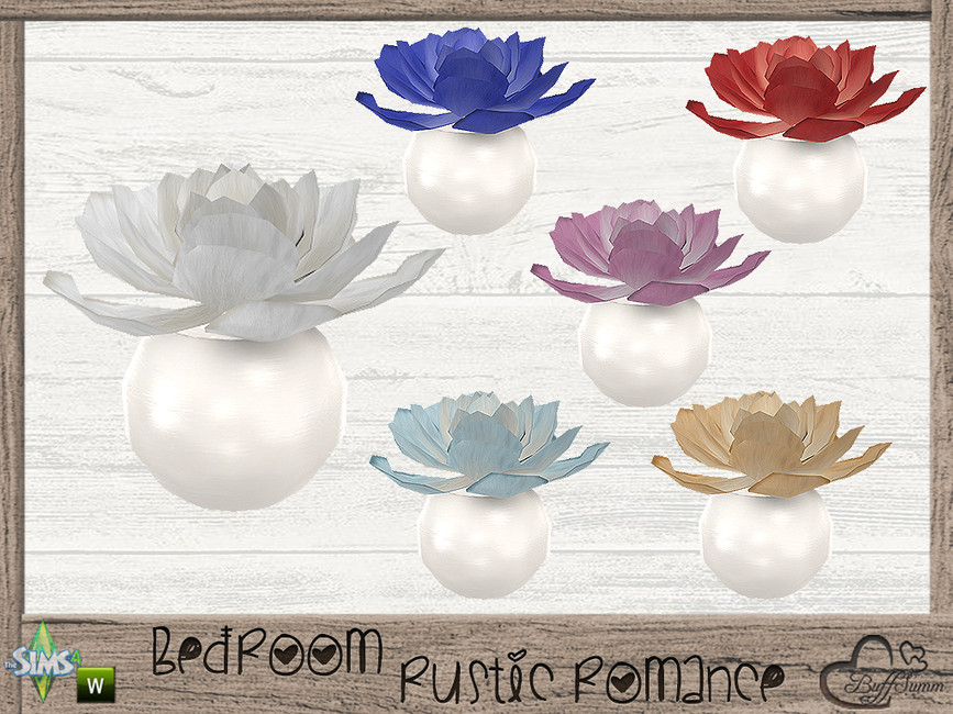 The Sims Resource - Bedroom Rustic Romance Deco Small Rose