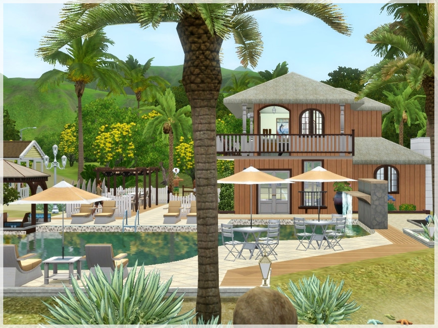 The Sims Resource - Hobart's Hideaway (Hotel and Resort)