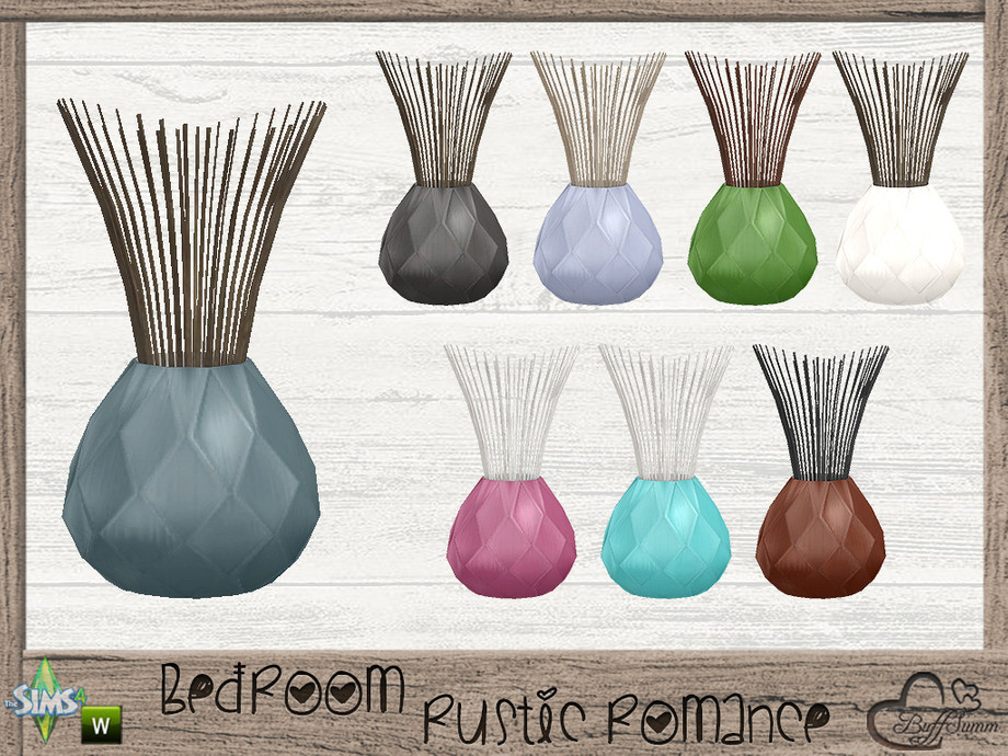 The Sims Resource | Bedroom Rustic Romance Deco Vase v2