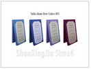 The Sims Resource | Table Menu 8 New Colors - Need Dine Out