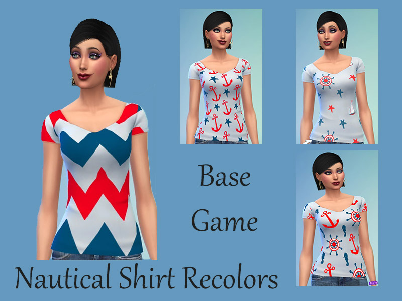 The Sims Resource | Base Game Top Recolor